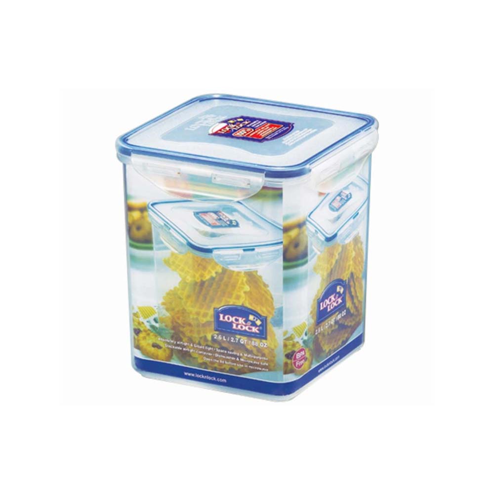 Lock&Lock Square Tall Food Container 2.6L, HPL822B - Dis-Tra